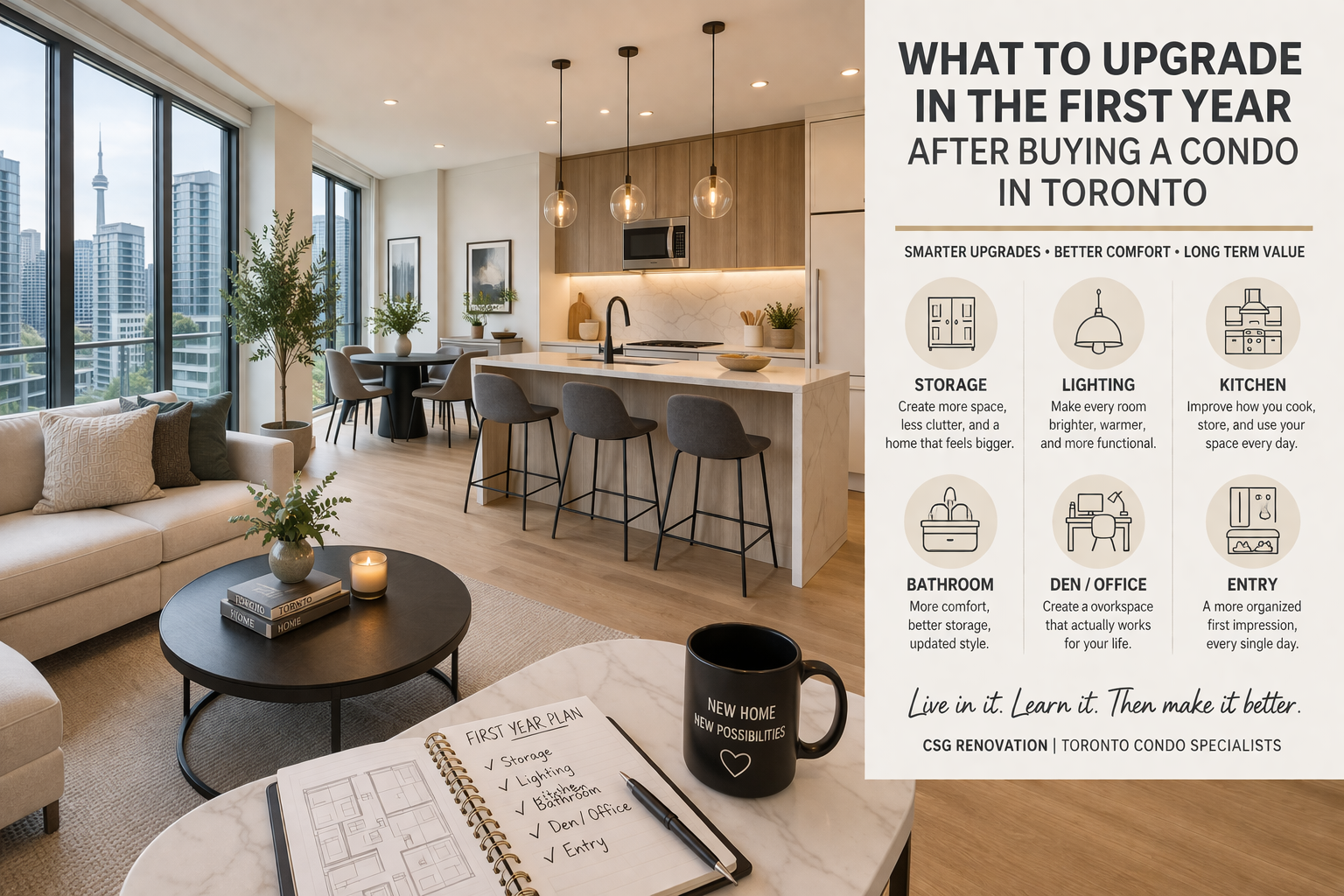 What To Upgrade In The First Year After Buying A Condo In Toronto